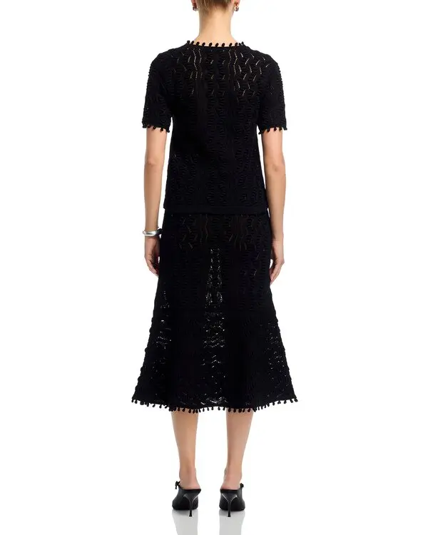 JIL SANDER Pom Pom Short Sleeve T-shirt
