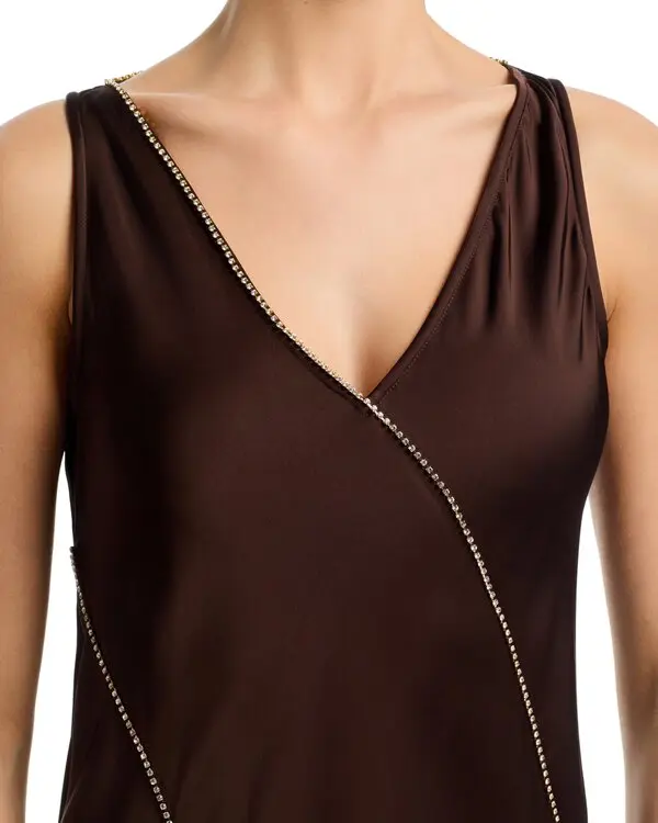 JIL SANDER Sleeveless Asymmetric Midi Dress