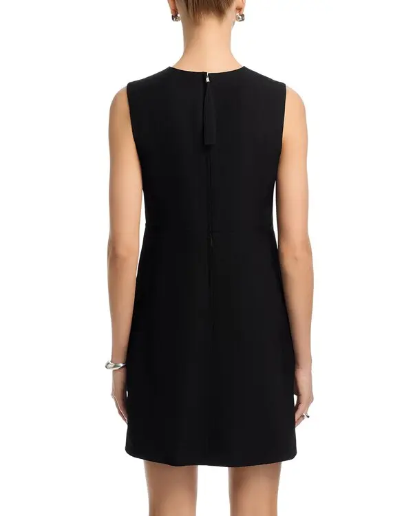 JIL SANDER Sleeveless Round Neck Shift Dress - Black