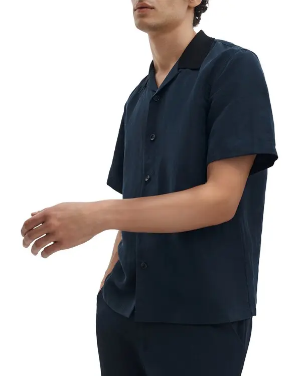 Rag & Bone Avery Slub Shirt - Navy