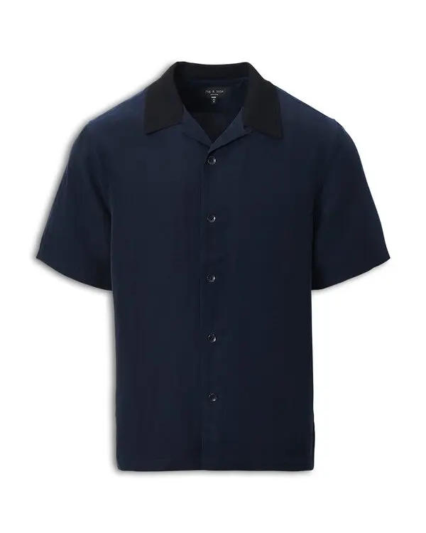 Rag & Bone Avery Slub Shirt - Navy
