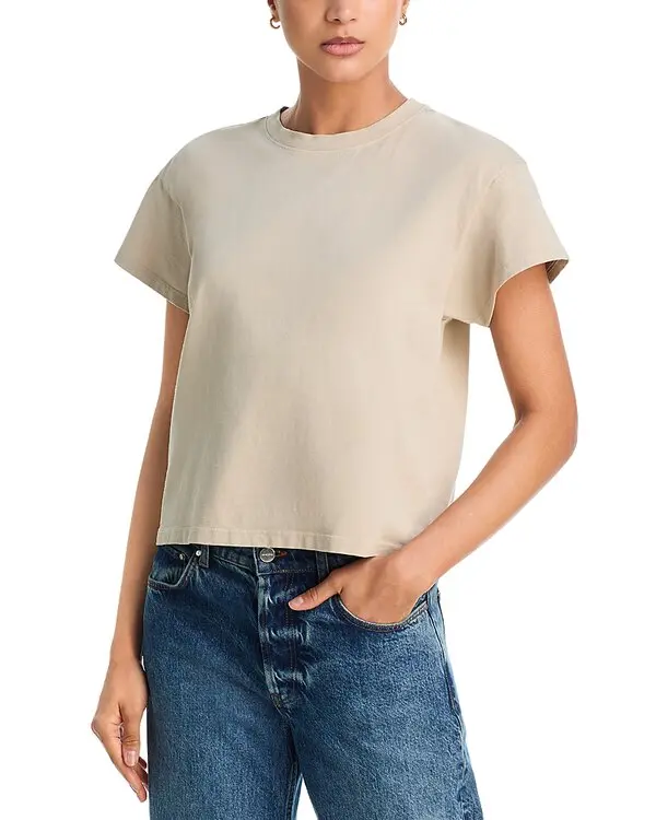 Rag & Bone Distressed Washed Boxy Tee - Sftbg