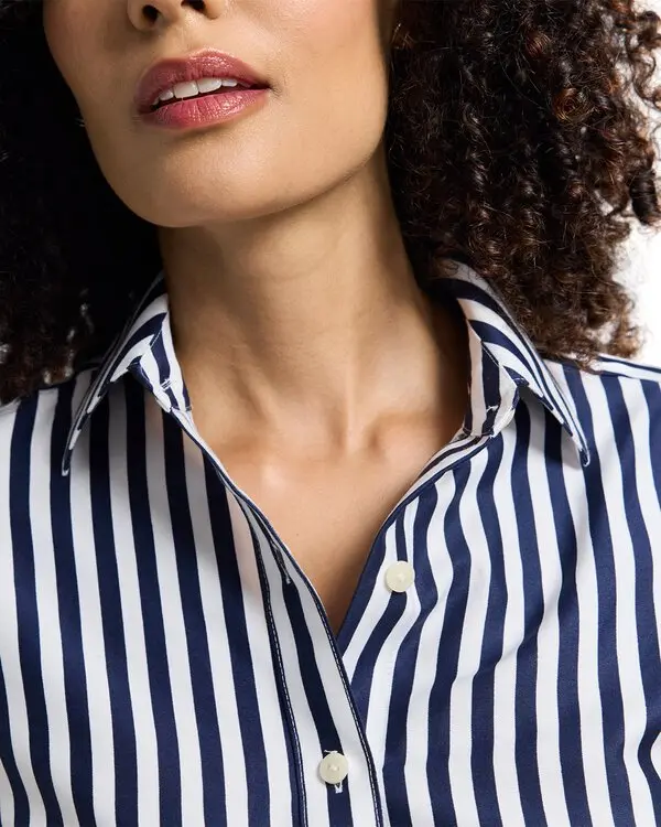 Foxcroft Jodie Mixed Print Shirt - Blue Multi