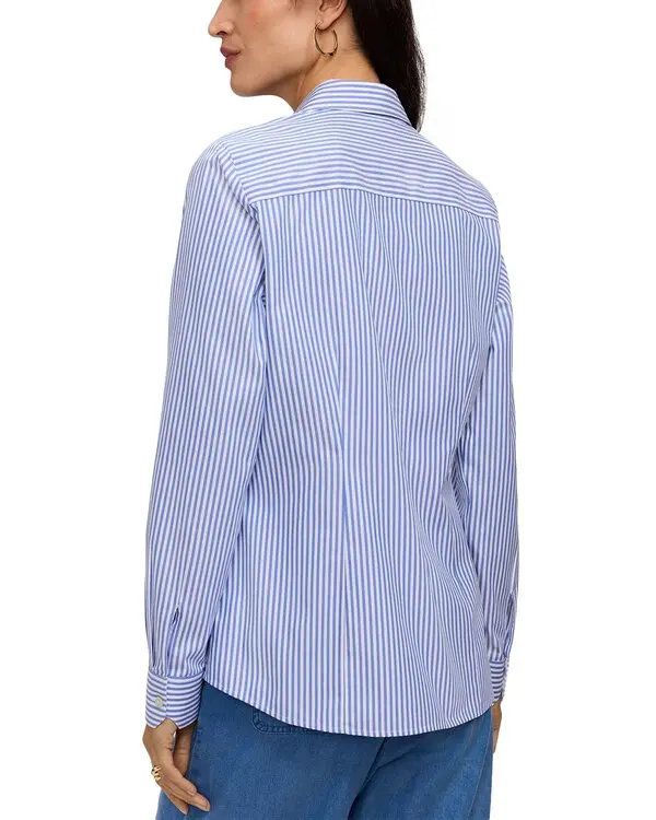Foxcroft Dianna Stripe Shirt - Powder Blue