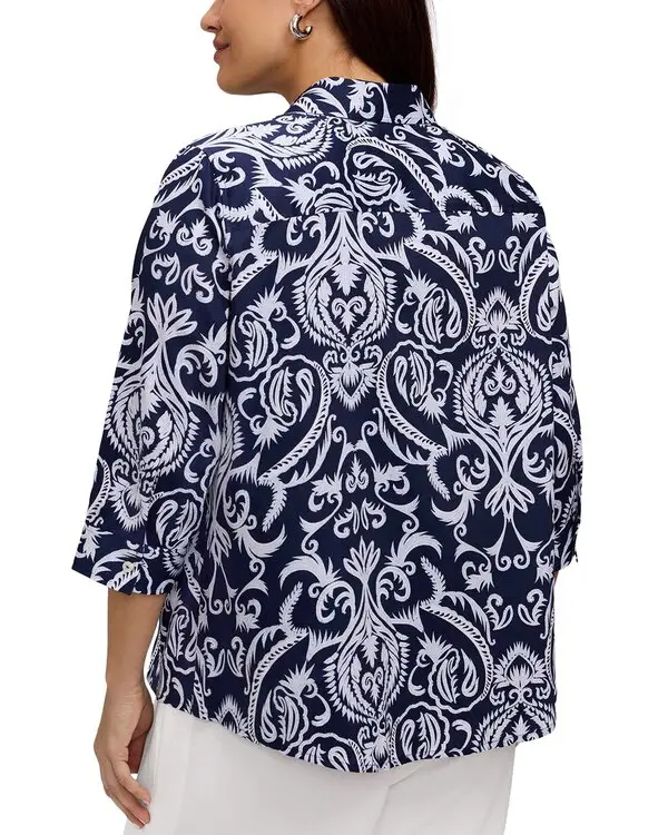 Foxcroft Hampton Damask Shirt