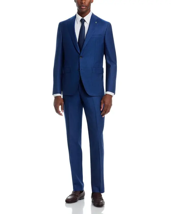 JACK VICTOR Esprit Sharkskin Regular Fit Suit - Blue