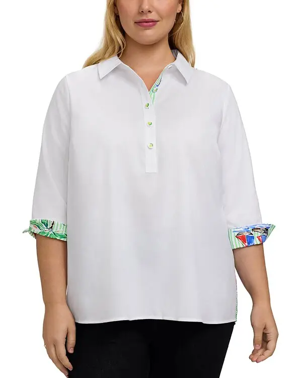 Foxcroft Therese Resort Stripe Shirt - Multi