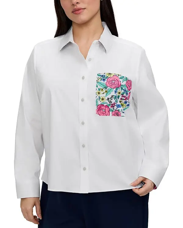 Foxcroft Jodie Long Sleeve Sateen Shirt