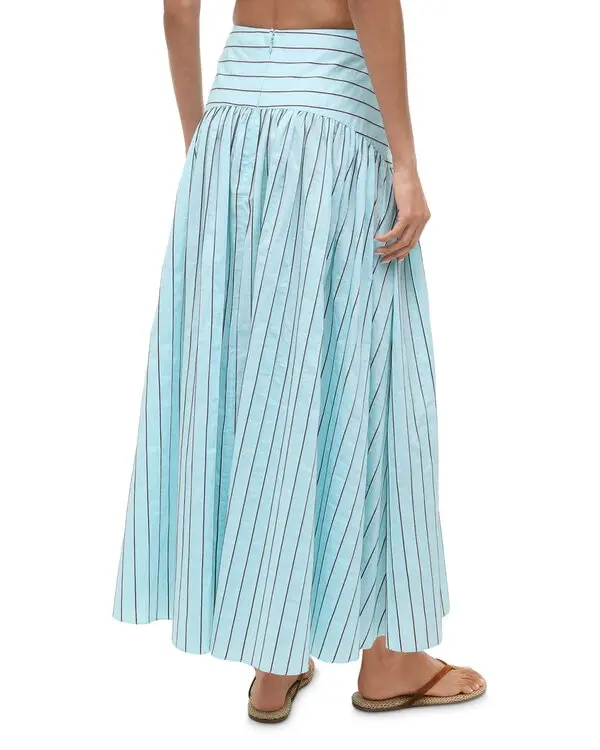Staud Procida Striped Cover Up Skirt