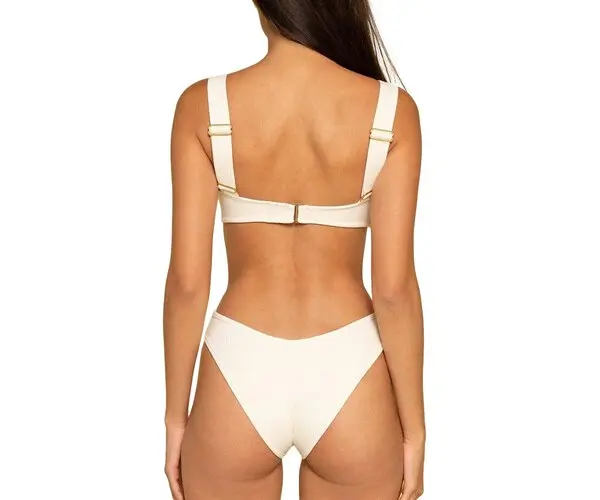 MONTCE Lulu Bikini Bottoms - Cream Rib