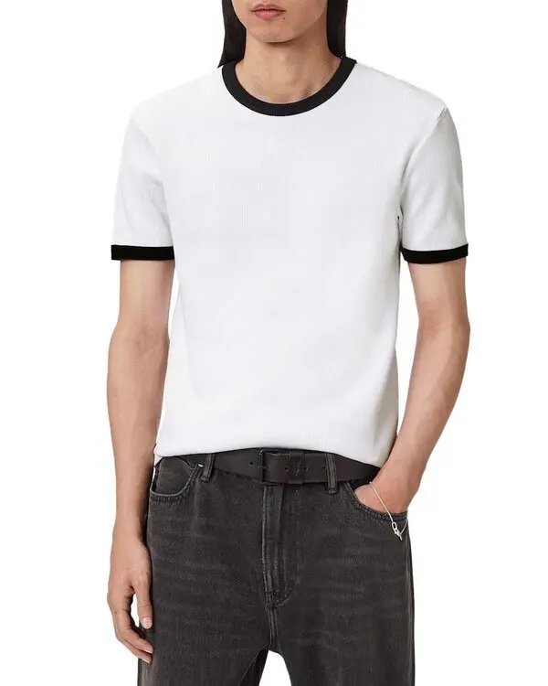 ALLSAINTS Austin Short Sleeve Crew Tee - Optic White