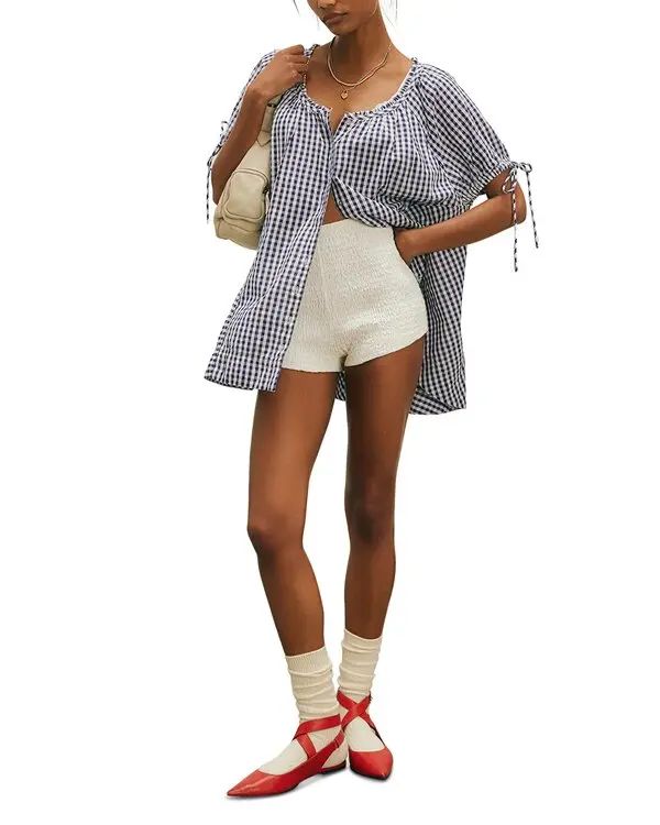Free People Gingham Tunic
