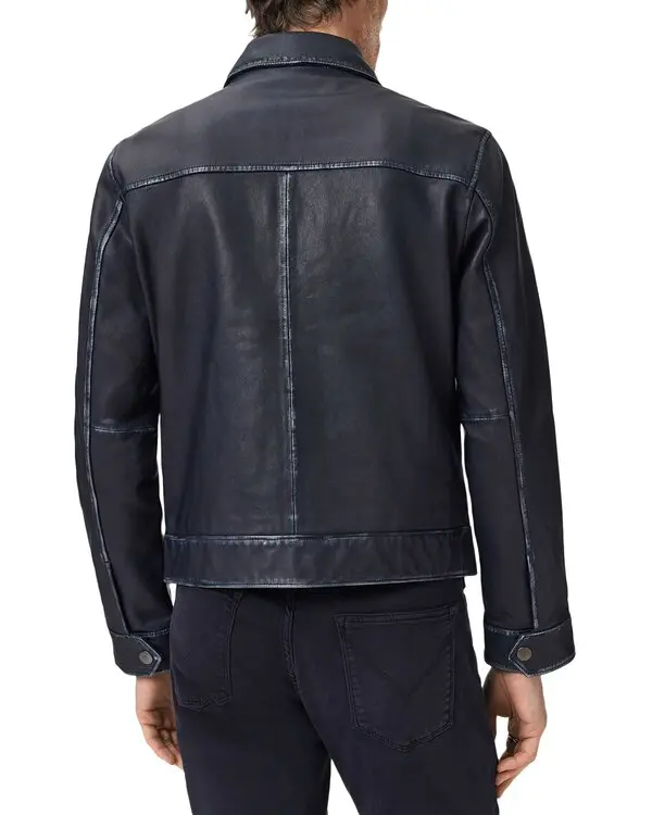 John Varvatos Nicholas Burnished Leather Jacket