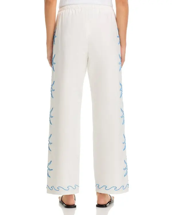 Rails Emmie Printed Pants - Sun Embroidery
