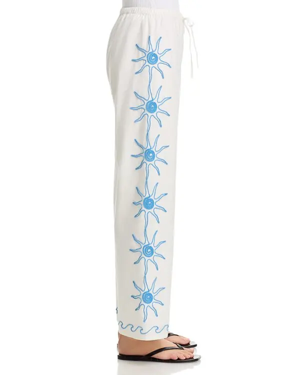 Rails Emmie Printed Pants - Sun Embroidery
