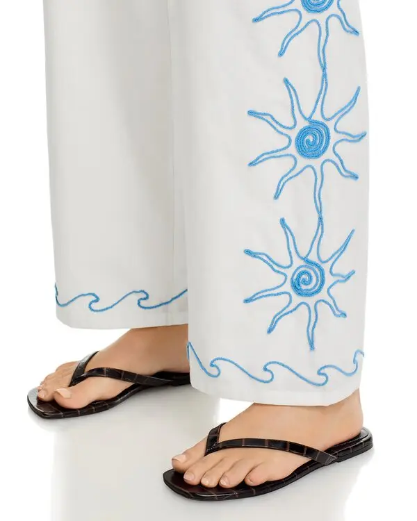 Rails Emmie Printed Pants - Sun Embroidery