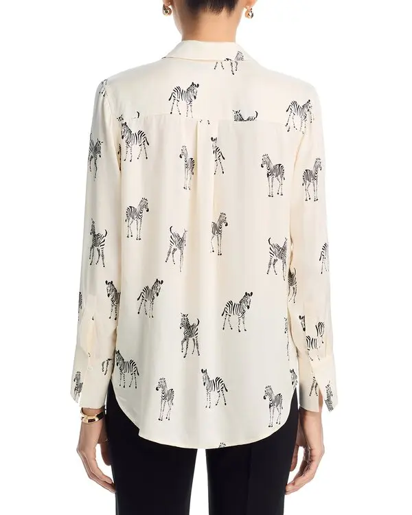 Rails Saige Zebra Shirt - Ivory Zebra