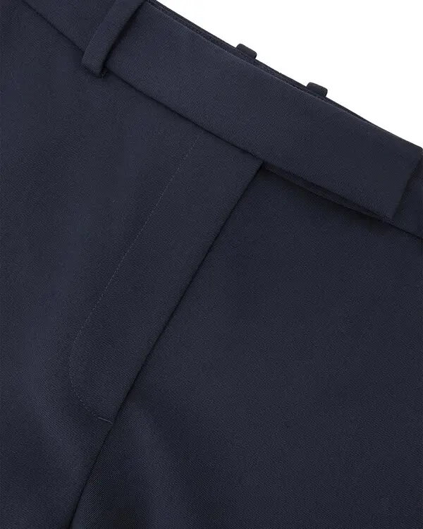 REISS Gabi Wide Leg Trousers - Navy