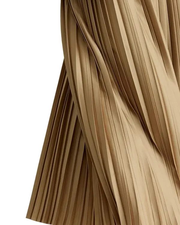 REISS Eva Pleated Midi Skirt