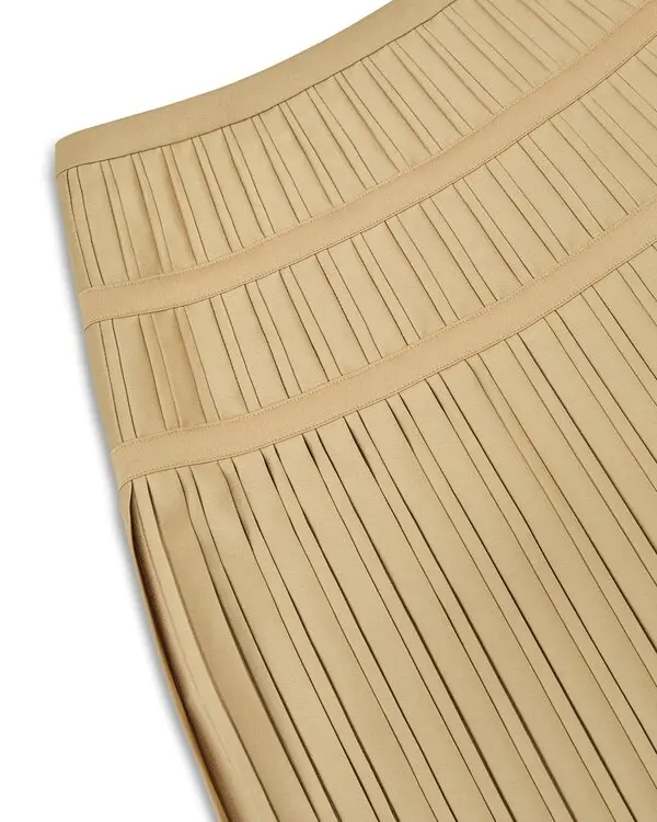 REISS Eva Pleated Midi Skirt