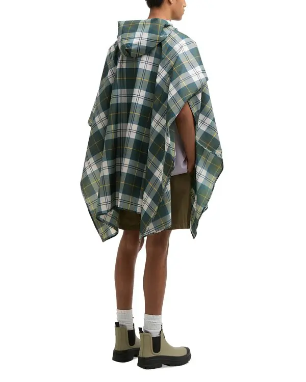 Barbour Tartan Hooded Poncho