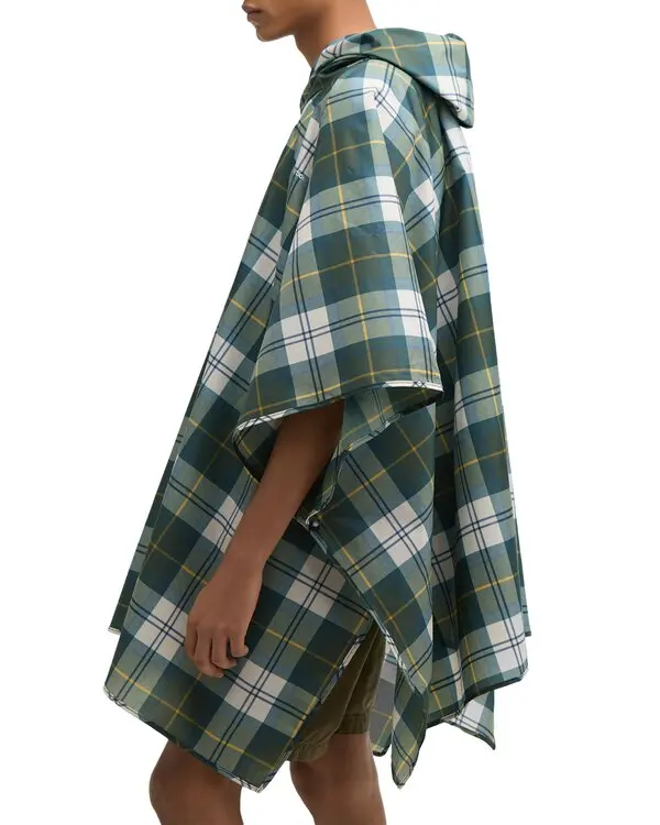 Barbour Tartan Hooded Poncho