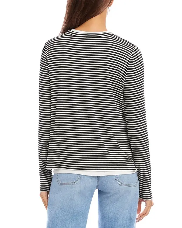 Karen Kane Striped Layered Top