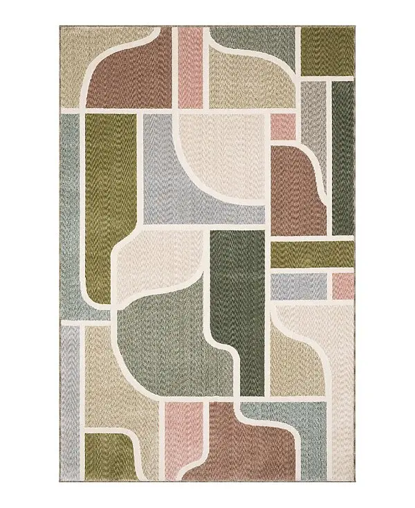 ORIENTAL WEAVERS Tisdell Tis02 Area Rug 6'7x9'4 - Green