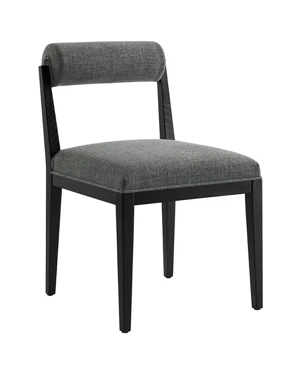 MODWAY Kai Fabric Dining Chair - Charcoal Black