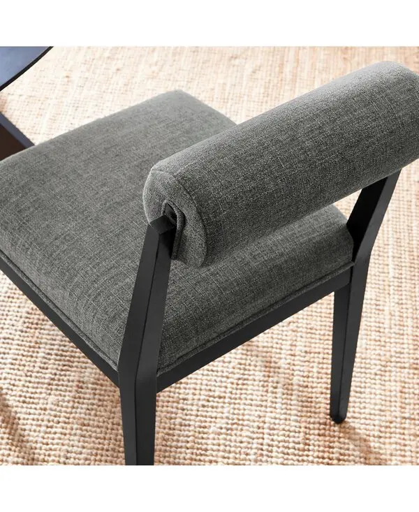 MODWAY Kai Fabric Dining Chair - Charcoal Black