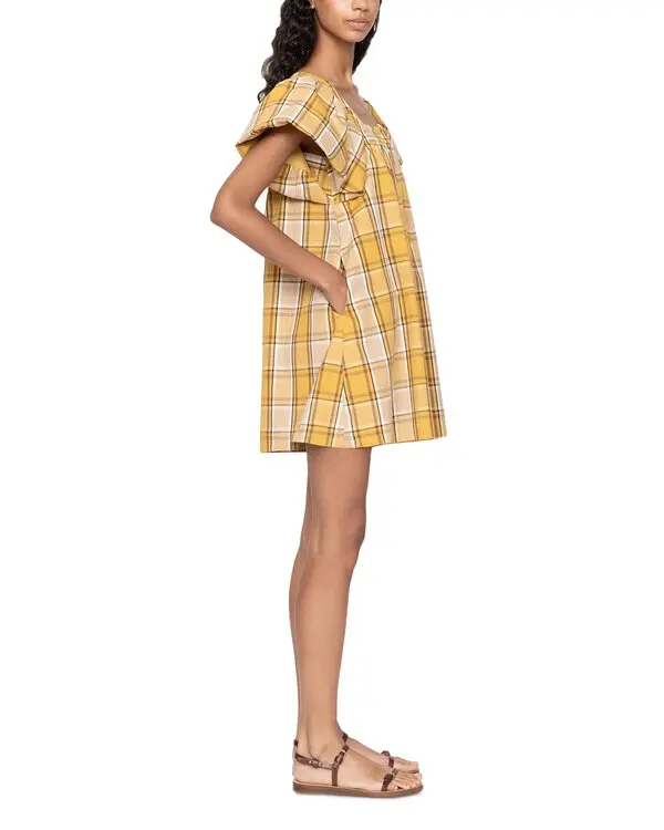 Sea Plaid Mini Dress