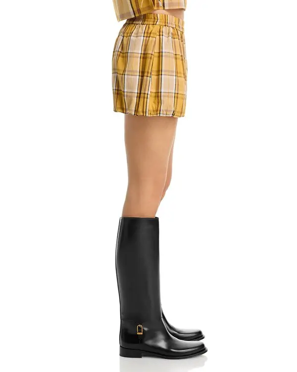 Sea Copeland Plaid Cotton Shorts