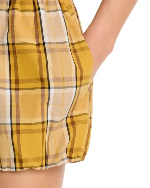 Sea Copeland Plaid Cotton Shorts