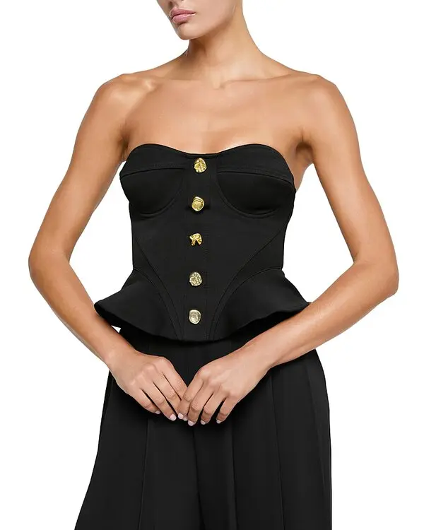 L'Agence Anna Structured Peplum Corset Top