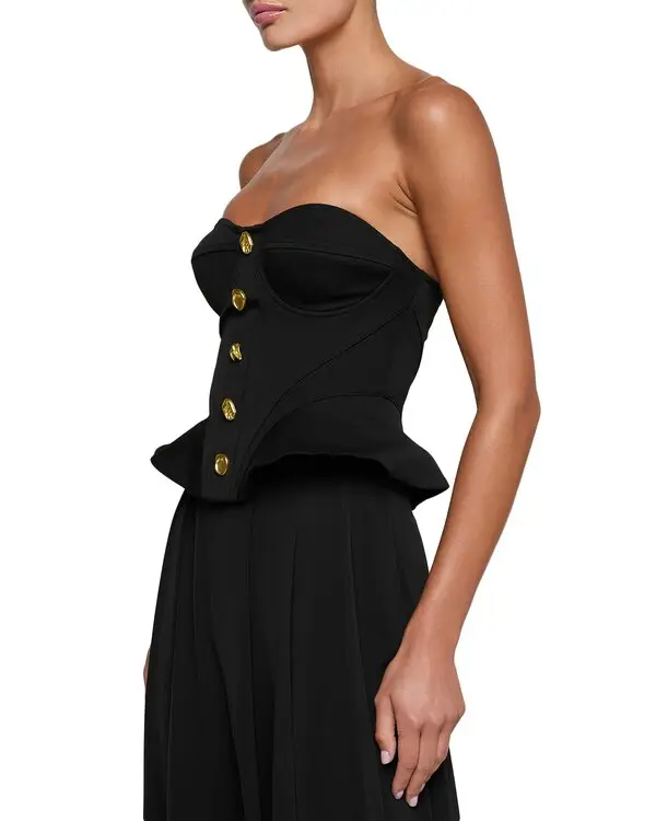 L'Agence Anna Structured Peplum Corset Top
