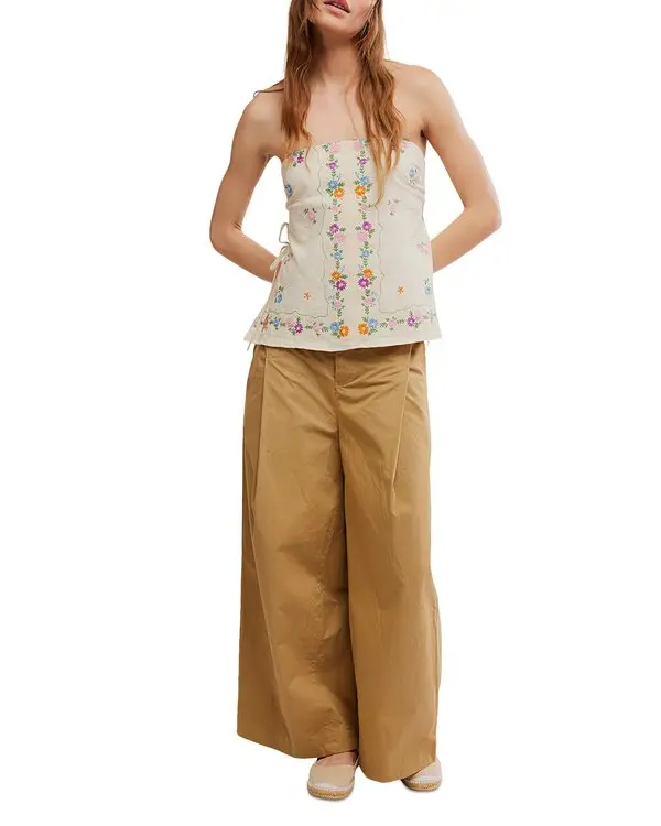 Free People Doily Days Strapless Top - Cream Combo