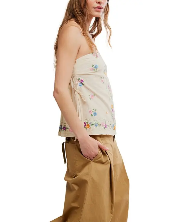 Free People Doily Days Strapless Top - Cream Combo