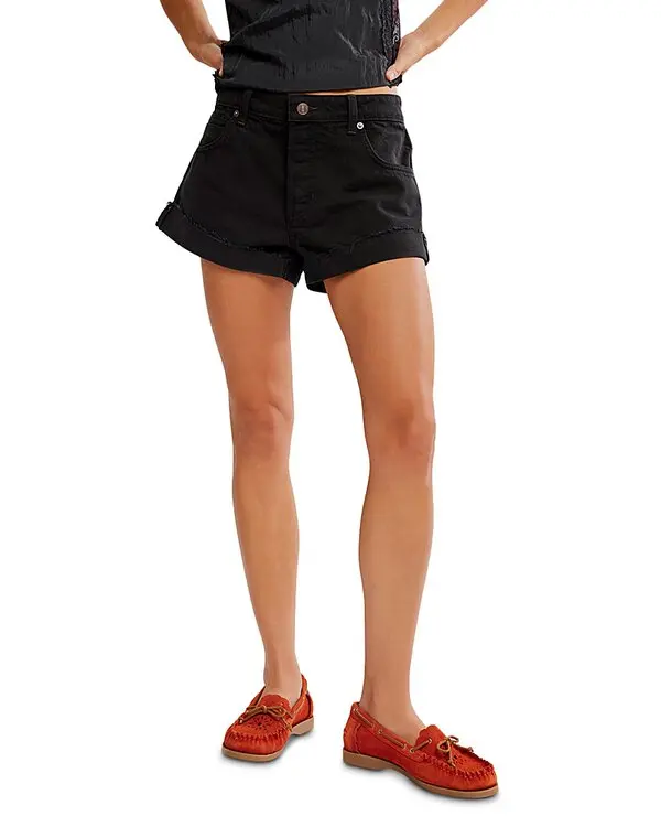 Free People Cali Cuffed Denim Shorts