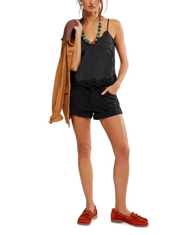 Free People Cali Cuffed Denim Shorts