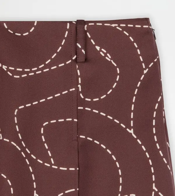 TOD'S Lunar New Year Silk Twill Skirt