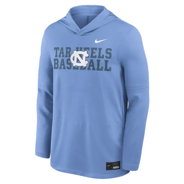 Nike North Carolina Dri-fit College Long-sleeve Hooded Top - Blue