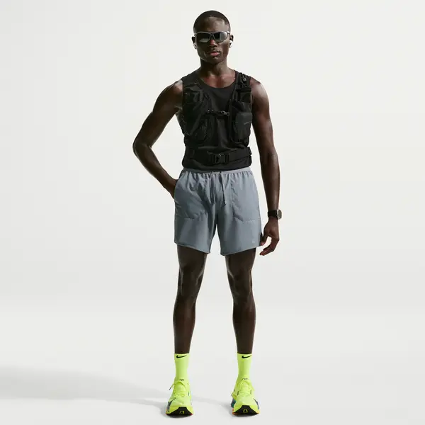 Nike Stride Dri-fit 7" 2-in-1 Running Shorts - Grey