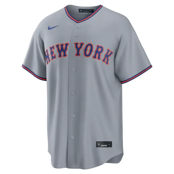 Nike Francisco Lindor New York Mets Mlb Replica Jersey - Grey