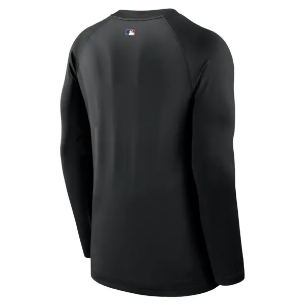 Nike Los Angeles Dodgers Authentic Collection Game Time Dri-fit Mlb Long-sleeve T-shirt - Black