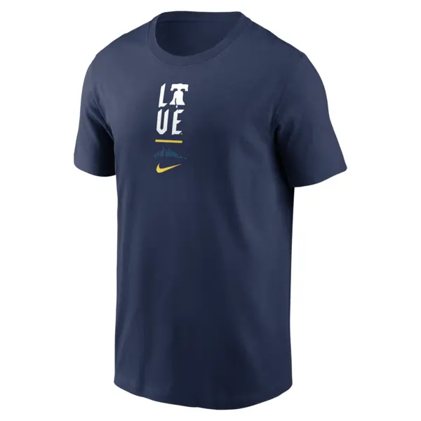 Nike Philadelphia Phillies City Connect 2-hit Mlb T-shirt - Blue