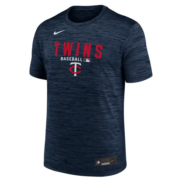 Nike Minnesota Twins Authentic Collection Dri-fit Mlb T-shirt - Blue