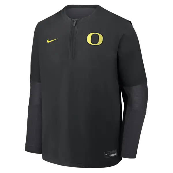 Nike Oregon Dugout Dri-fit College 1/4-zip Long-sleeve Windshirt - Black