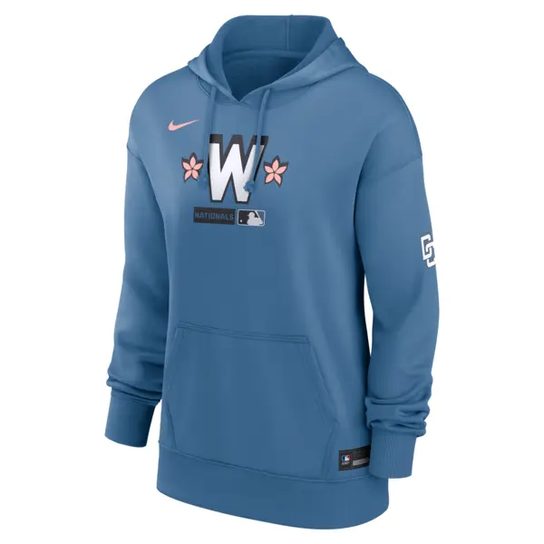 Nike Washington Nationals City Connect Therma Mlb Pullover Hoodie - Grey