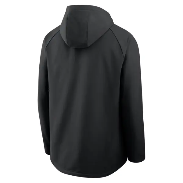 Nike Miami Marlins Authentic Collection Therma-fit Mlb Full-zip Hooded Jacket - Black