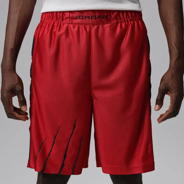 JORDAN Brooklyn Cat Scratch Shorts - Red